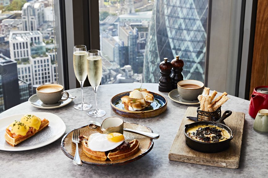 Duck & Waffle London 24/7 restaurant